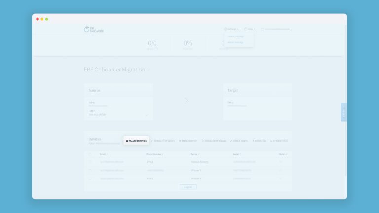 EBF Onboarder Documentation - 06. Transformation Tool | EBF GmbH